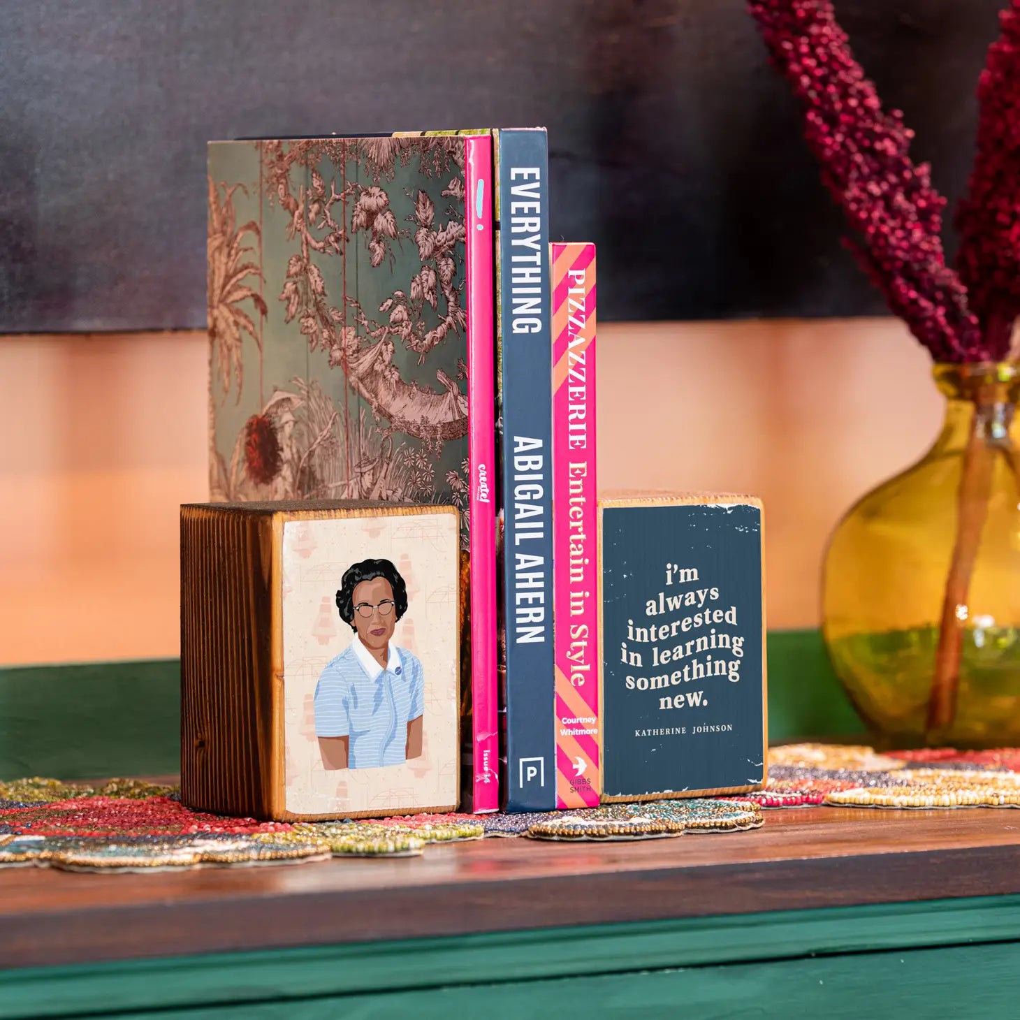 Katherine Johnson Reading Quote Bookend Set – National Women's History ...