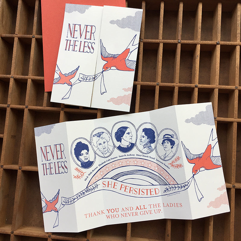 Nevertheless, She Persisted Fold-out Card – National Women's History Museum